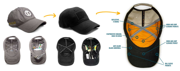 Cache Cap Goes Grey: The Hidden Pocket Hat Throwback – Wazoo Gear