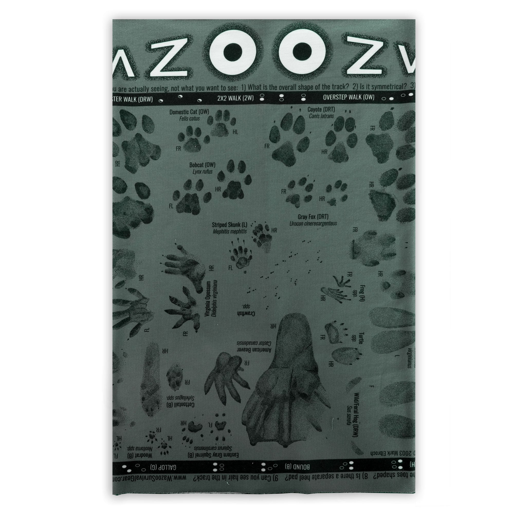 Tracking Neck Gaiter | Animal Identification Tool | Wazoo Gear